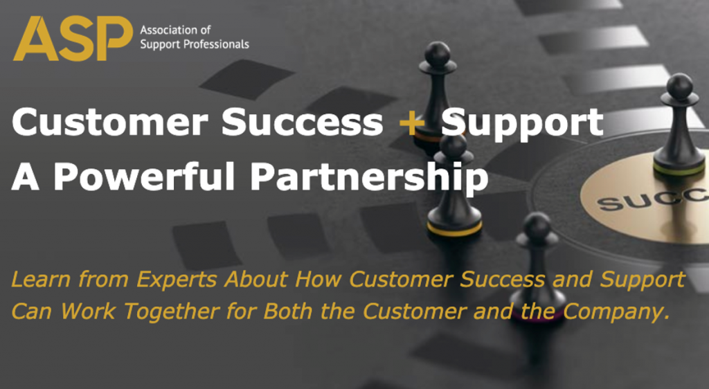 Join us at the ASP event in Dallas, TX – Customer Success + Support, A ...